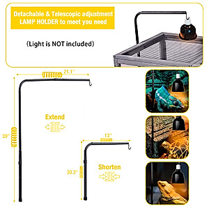Aivituvin Tortoise House Wooden Tortoise Enclosures, Indoor Tortoise Habitat Outdoor Reptile Cage -Upgrade Version