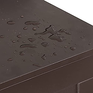 HomGarden 30 inches Modern Wooden Toy Box Storage Chest Bench Trunk with Flip Top Lid and 2 Safety Hinge, 100L Decorative Toys Bench Box for Girls Boys Kids Playroom Bedroom Living Room (Brown)