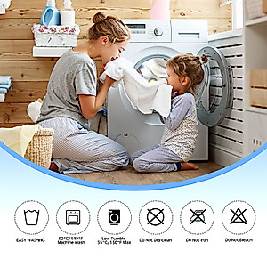 Newwiee 2 Pcs Queen Size Mattress Protector with Elastic Straps Slightly Waterproof Quilted Mattress Cover Pad Microfiber Mattress Topper Noiseless Fitted Mattress Bed Protector (75 x 39)