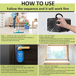 Medvoe 0zone Generator 30000mg - 0zone Machine for Car/Home/Smoke/Pet Odor, Black