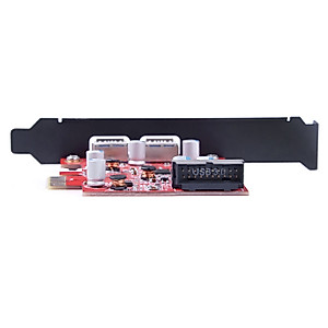 Inateck 2 Port PCIe USB 3.0 Card with Internal USB 3.0 20-Pin Connector - Expand Another Two USB 3.0 Ports, Compatible Mac Pro, No Additional Power Connection Needed