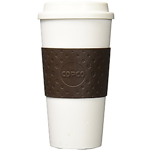 Copco Plastic Acadia Travel Mug, 16-Ounce, Brown