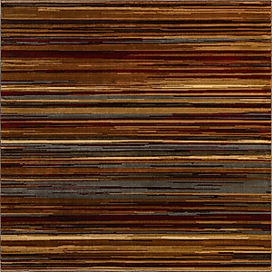 Unique Loom Barista Collection Area Rug - Icatu (7' 10" Square, Beige/ Brown)