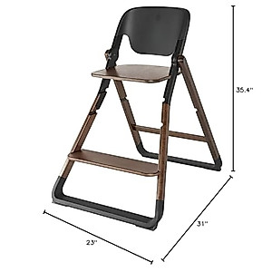 Ergobaby Evolve Baby Essentials Portable High Chair, Dark Wood