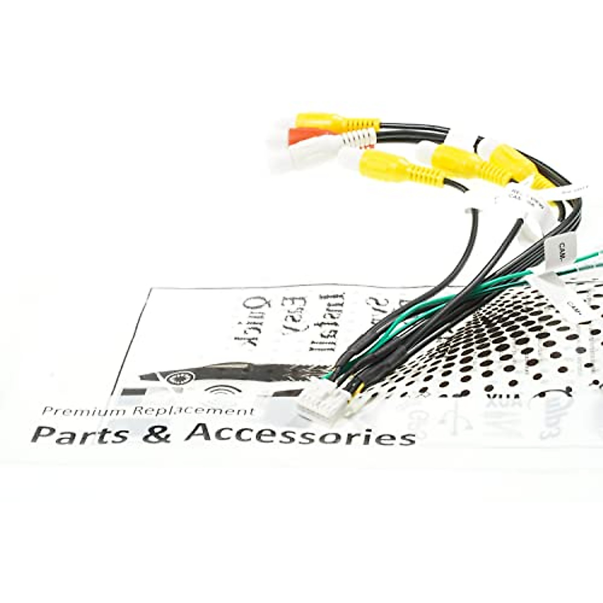 Xtenzi 14Pin AV RCA Cord Assembly Harness Car Audio Video Compatible with JVC Kenwood DNX890HD DNX891HD DNN990HD DNN991HD DNN992- XT91917