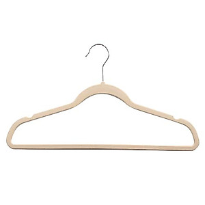 Michael Graves Design Ultra-Thin Non-Slip Velvet Clothing Hangers, Flocked & Durable, Closet Space Saving, for Garments, Suits, Dresses, Pants, Shirts, Coats, 25 Pack