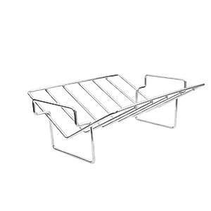 BBQ Turkey Roasting Rack for Smoker and Grill, Big Green Egg Parts,Rib Rack for Grilling and Smoking,Dual Purpose Stainless Steel Roast Rack for Large and XLarge Big Green Egg,Kamado Joe,Big Joe Etc