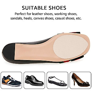 Dr. Shoesert Non-Slip Shoes Pads Adhesive Shoe Sole Protectors, High Heels Anti-Slip Shoe Grips (White - 3 Pairs)