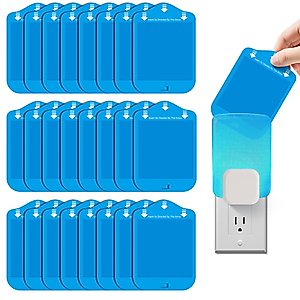 Qualirey 25 Pack Fly Trap Refill Cartridges Compatible with Raid Essentials Flying Insect Light Trap, Light Trap Refills Strong Glue Card for Fly Insect Bug Mosquito Gnat Trap Indoors