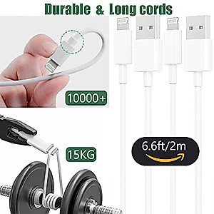 Apple MFi Certified iPhone Charger,2Pack Long 6FT Lightning Cable Cord with Apple Chargers Fast Quick Charging Travel Cube Block USB Wall Adapter for iPhone 11/12/13/14/XS Max/XR/X/8/8 Plus/7/6/SE