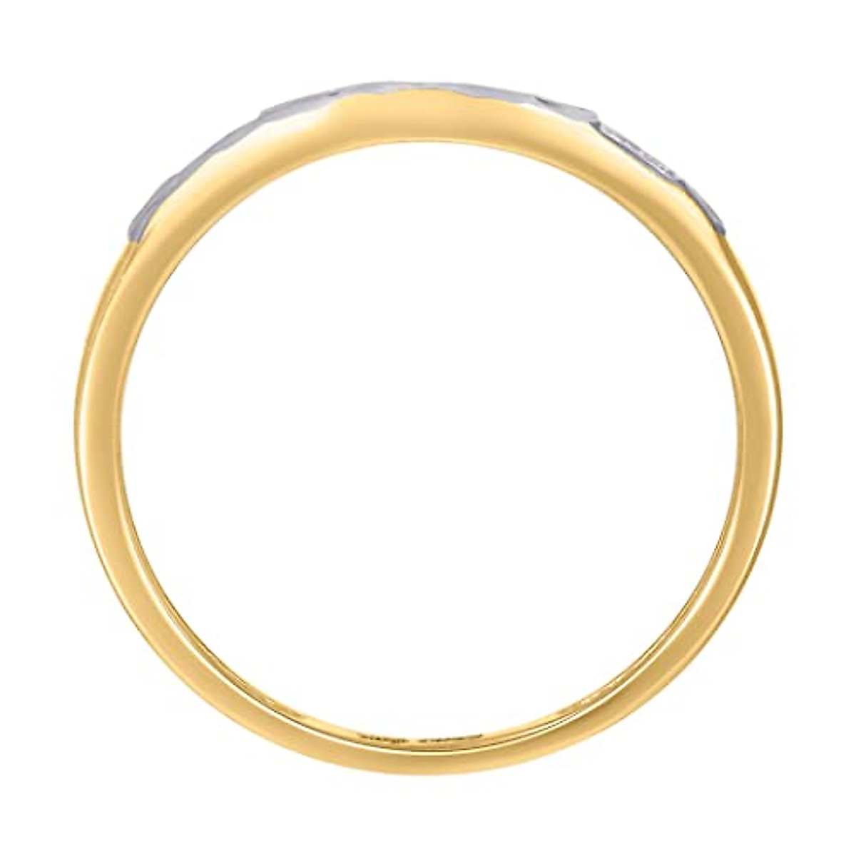 10k Two tone Gold Womens Greek Key Fashion Ring Measures 9.3mm Long Jewelry for Women