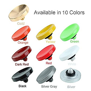 Foto&Tech Soft Shutter Release Button Compatible with Fuji Fujifilm X-T5 X-T4 X-T3 X-T30 X-T30 II X-T20 X-PRO3 X100V X100F X-E4 X-E3 Sony RX1R II RX10 IV III Leica M10 M9 Nikon Df F3 (2 Pcs, Yellow)