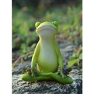Gemmia Miniature Fairy Garden Frog Statue- It's a New Day