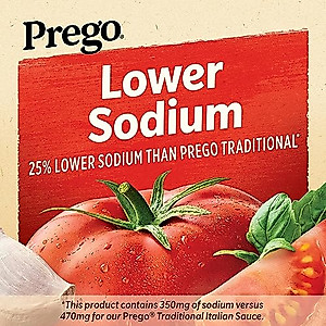 Prego Traditional Lower Sodium Pasta Sauce, 23.5 Oz Jar