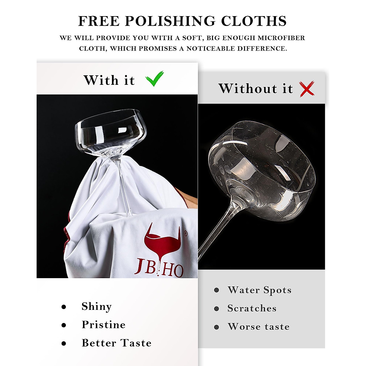 JBHO Martini Glasses, Crystal Coupe Glasses Set of 4, 10 Oz, Large and Fancy Cocktail Glasses, Hand-Blown Champagne Coupe Glasses for Espresso Martini, Manhattan as Bar Glassware or Mother's Day Gift