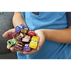 Disney Car Toys Mini Racers Set of 10 Mini Die-Cast Toy Cars, Derby Racers Series, Collectible Vehicles
