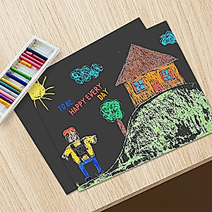 Frametory, 12x12 Black Uncut Picture Mat Boards, Backing Boards for Frames, Photos, Crafts - Pack of 12