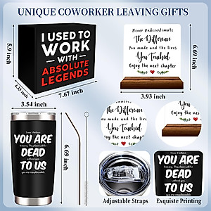 MAIAGO Coworker Leaving Gifts, Farewell Gifts, Going Away Gifts, New Job Gifts, Goodbye Gifts, Good Luck Gifts, Christmas Gifts for Colleagues Friends Manager Boss Teacher - 20 Oz Tumbler Gifts Basket