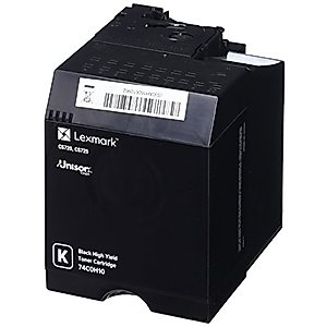 Lexmark High Yield Black Toner Cartridge, 20000 Yield (74C0H10)
