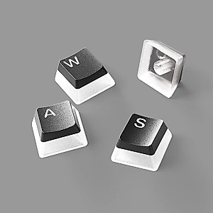 SteelSeries PRISMCAPS - Double Shot Pudding-Style Keycaps - Durable PBT Thermoplastic - Compatible with a Wide Range of Mechanical Keyboards - Black