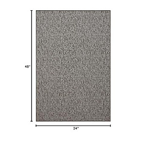 Furnish my Place Modern Indoor/Outdoor Commercial Neutral Rug, Modern Area Rug, Home Decor Mat, Pet-Friendly Carpet for Living Room, Kids, Wedding, Made in USA - 2' x 4' Rectangle