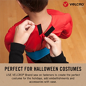 VELCRO Brand ECO Collection Tapes, Sew On Tape for Clothes and Fabrics | Non Adhesive, Cut Strips to Custom Length for Sewing | 15ft x 3/4in Roll, White