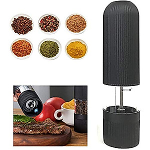 Electric Pepper Grinder Pepper Mill Electric Salt and Pepper Grinder Shakers Automatic Spice Grinder Kitchen Cooking BBQ Tools