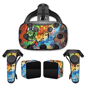 MightySkins Skin Compatible With HTC Vive Full Coverage - Skeleton Takeover | Protective, Durable, and Unique Vinyl Decal wrap cover | Easy To Apply, Remove, and Change Styles | Made in the USA