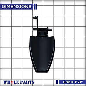 Whole Parts 241682003 Refrigerator Water Dispenser Lever (Black) - Replacement & Compatible With Some Westinghouse, & Kenmore Refrigerators - Non-OEM Appliance Parts & Accessories - 2 Yr Warranty