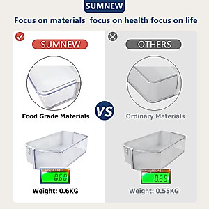 DA97-12657A Refrigerator Door Shelf Replacement Compatible with Samsung RF260BEAESG, RF261BEAESP, RF262BEAESR, NO. PS4176661,DA63-06867, AP5621270 (Left)
