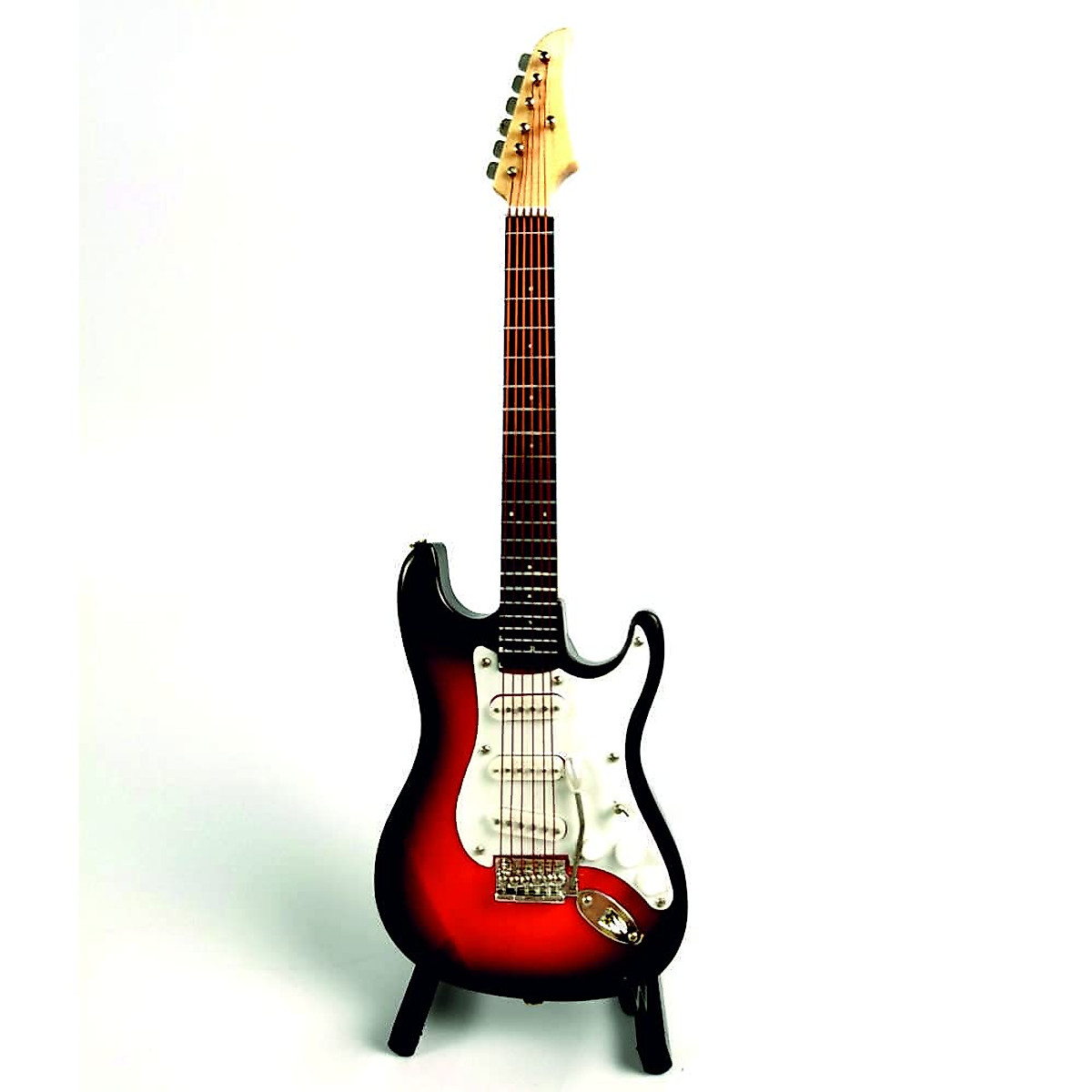ALANO Mini Musical Ornament brown Electric Guitar model with Stand guitar model (GE93BR-17)