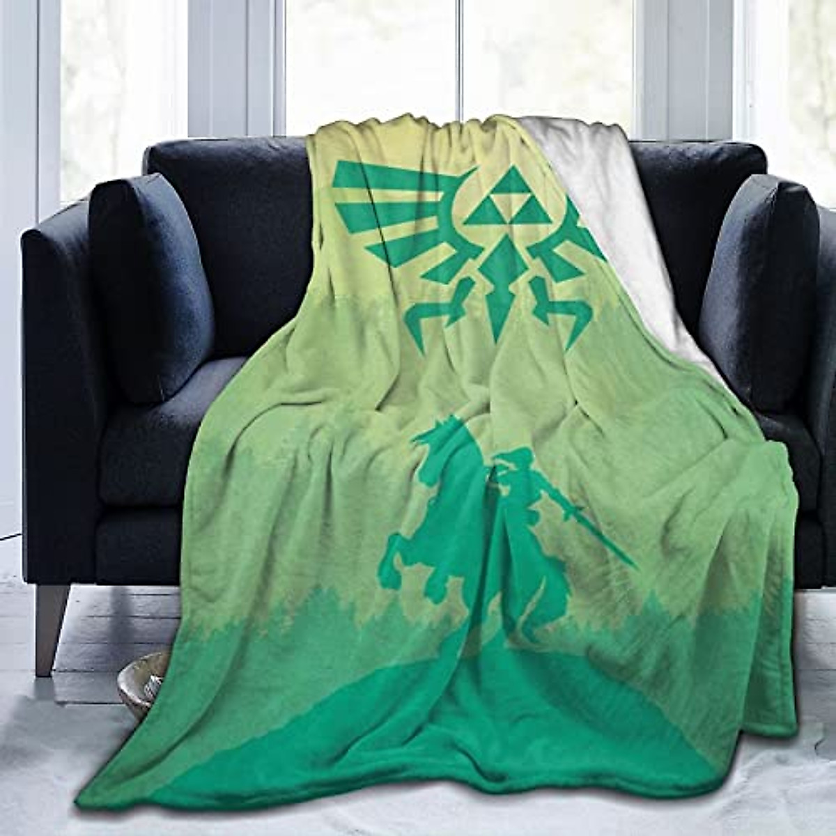 TeeDemon Legend Blanket Ultra-Soft Bedding Skin Friendly Flannel All Seasons for Bedroom Sofa Comfortable Throw Blanket, 80''x60''