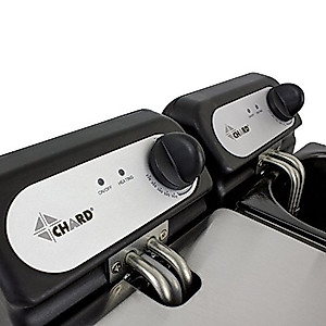 CHARD DF-6E, Dual Tank Deep Fryer, Stainless Steel, 6 liter, 1500 watts