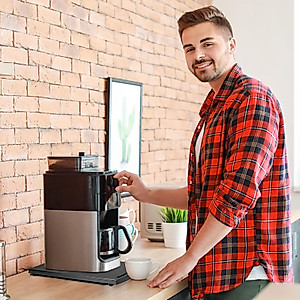 6 Pcs Sliding Tray for Coffee Maker Coffee Slider for Countertop Stand Mixer Mat Slider Caddy Storage Shelf Kitchen Appliance Sliding Tray Stand Organizer with Smooth Rolling Wheels for Air Fryer Pot