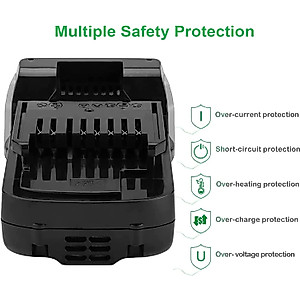 Hanaix 3.0Ah 18V Battery for Hitachi BSL1815X BSL1815S BSL1830 BSL1830C 330139 330557 339782 Li-ion Replacement Battery Slide Style