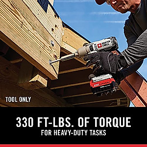 PORTER-CABLE 20V MAX* Impact Wrench, 1/2-Inch, Tool Only (PCC740B)