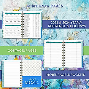 2023-2024 Planner - Academic Planner 2023-2024, July 2023 - June 2024, 2023-2024 Planner Weekly and Monthly with Tabs, 6.3’’ × 8.4’’, Inner Pocket, Hardcover, Elastic Closure, Perfect Daily Organizer