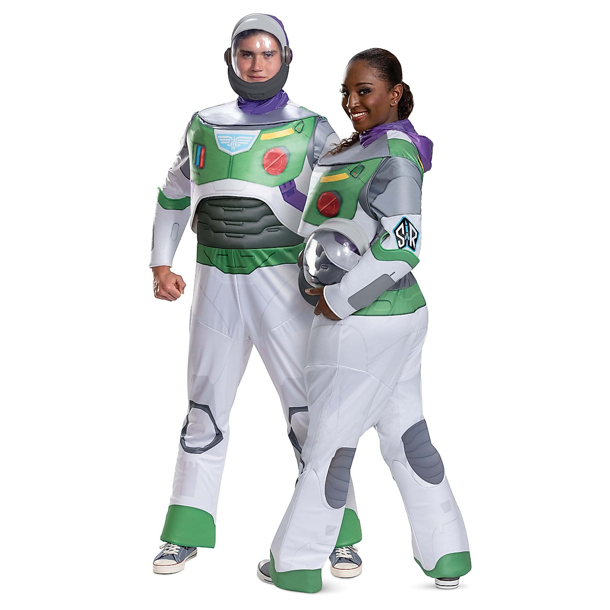 Disguise mens Disney Pixar Lightyear Buzz Space Ranger Costume, Official Disney Lightyear Outfit Adult Sized Costumes, As Shown, Men s Size Large 42-46 US