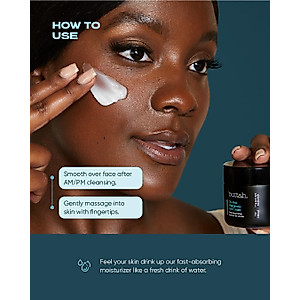 Buttah Skin by Dorion Renaud Oil-Free Hyaluronic Gel Cream 2oz - Daily Moisturizer - Hyaluronic Acid for Deep Hydration - AM & PM Moisturizer - Naturally Based Skin Care - Black-Owned Skincare