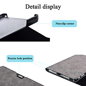 Case Cover for Microsoft Surface Pro 7 +/ Surface Pro 7 / Surface Pro 6 / Surface Pro 5 / Surface Pro 4 12.3 inch Tablets,with Type Cover Keyboard and Pen Holder (Gray)