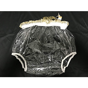 Haian Pull-On Locking Plastic (PVC&EVA) Pants (Glass Clear, Large)