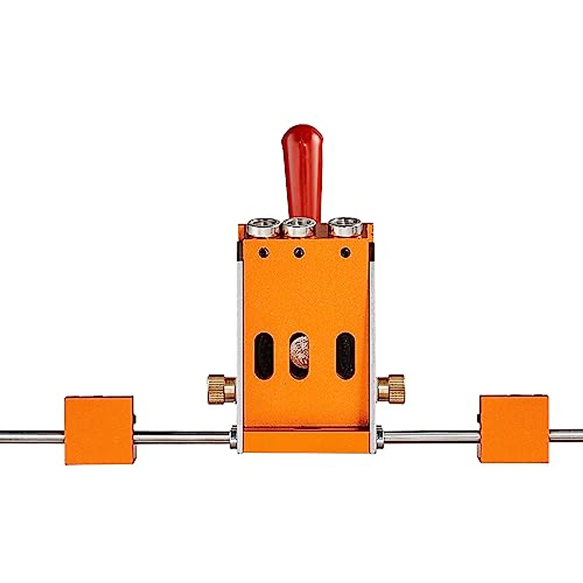 VEVOR 34 Pcs Pocket Hole Jig Kit, Adjustable Versatile Pocket Hole Jig with Toolbox,11" C-clamp, Fixture, Step Drills, Wrenches, Drill Stop Rings, Square Drive Bits-Gifts for Him