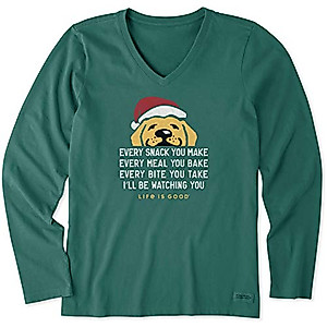 Life is good Womens Crusher, Spruce Green, Small