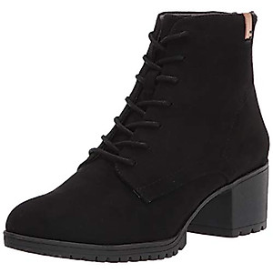 Dr. Scholl's Shoes Women's Laurence Ankle Boot, Black Microfiber, 6
