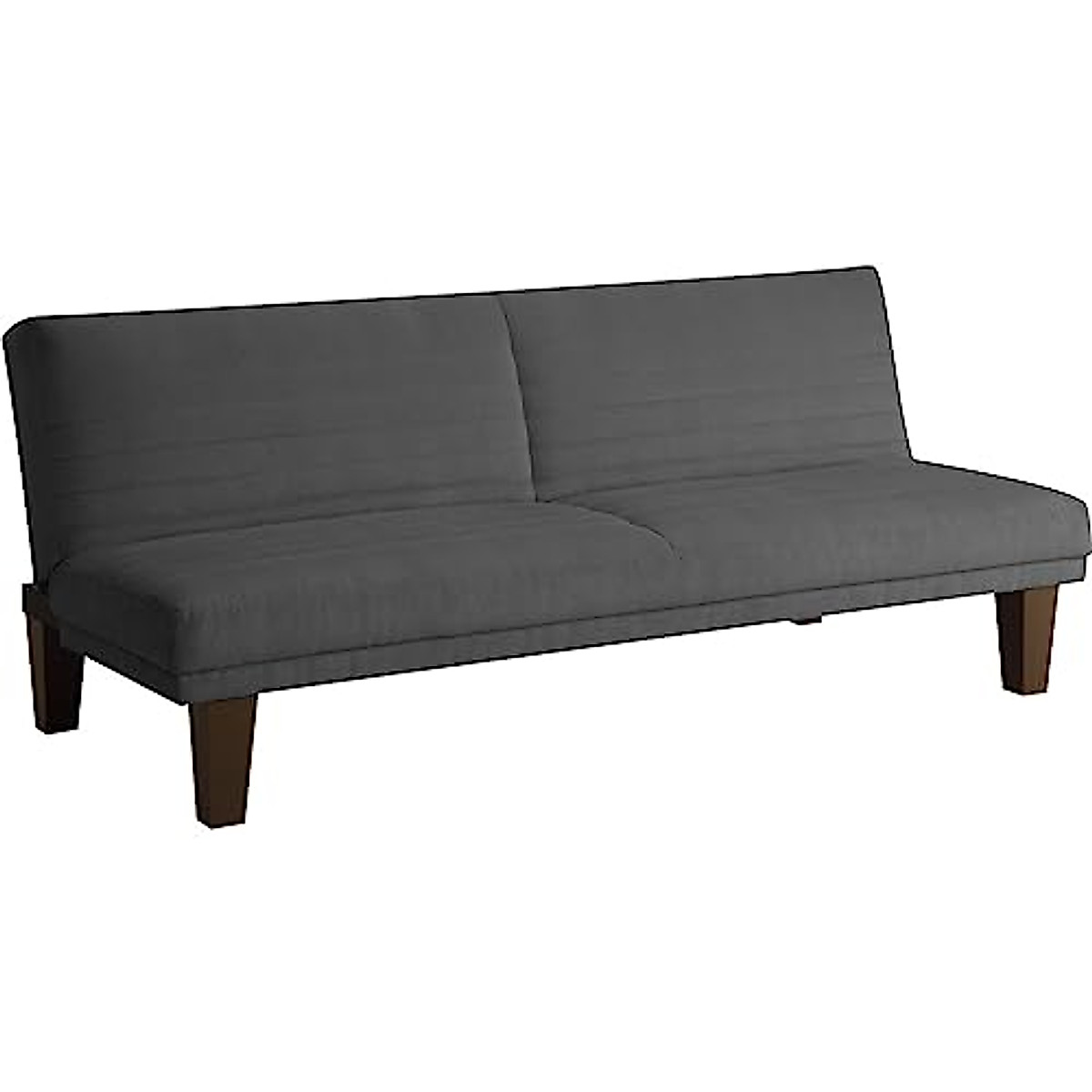 DHP Dillan Convertible Futon with Microfiber Upholstery, Grey
