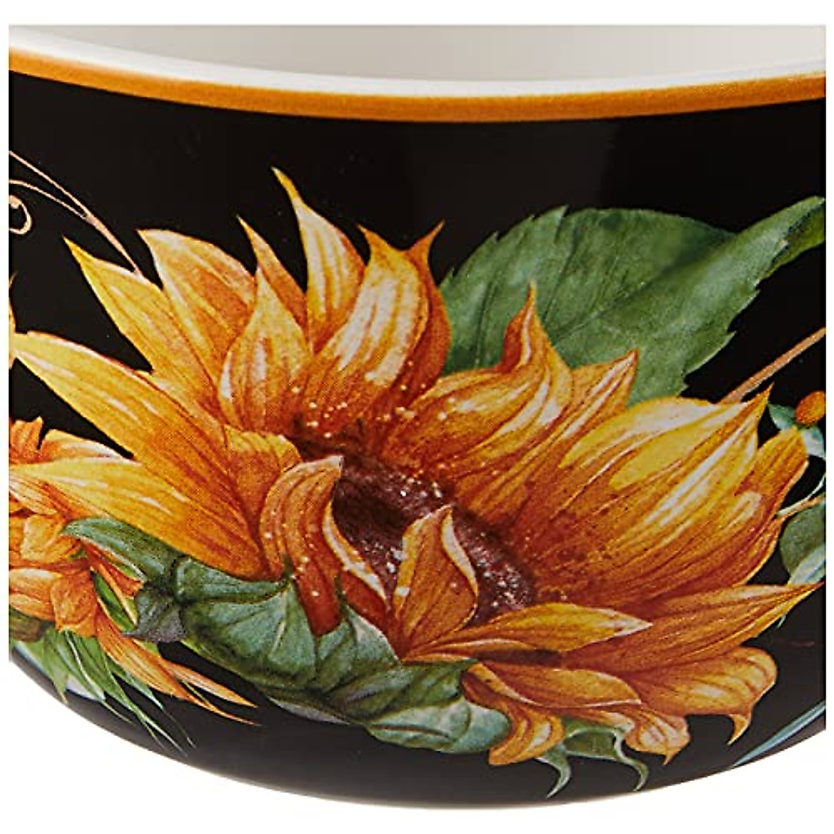 Certified International Sunflower Fields 5.25" Ice Cream/Dessert Bowls, Set of 4, Multi Colored
