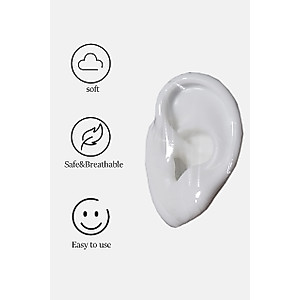 Ear Covers for Shower 100 pcs, Baby Ear Protection, Disposable Ear Protectors Waterproof for Swimming, Bathing, Surfing, and Other Water Sports.