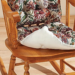 OakRidge Tapestry Rocking Chair Cushion Set, 2 Piece Set, Floral Design