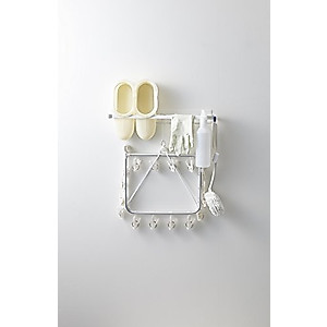 YAMAZAKI Home Magnet Laundry Hanger Storage Rack - Large Hanging Organizer, Steel, Magnetic, No Assembly Req.