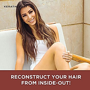 KERATHERAPY Keratin Infused KeratinFIXX Repair Conditioner, 33.8 fl. oz., 1000 ml - Repair Conditioner for Dry, Damaged or Frizzy Hair with Caviar Extract, Argan Oil & Kerabond to Repair Breakage